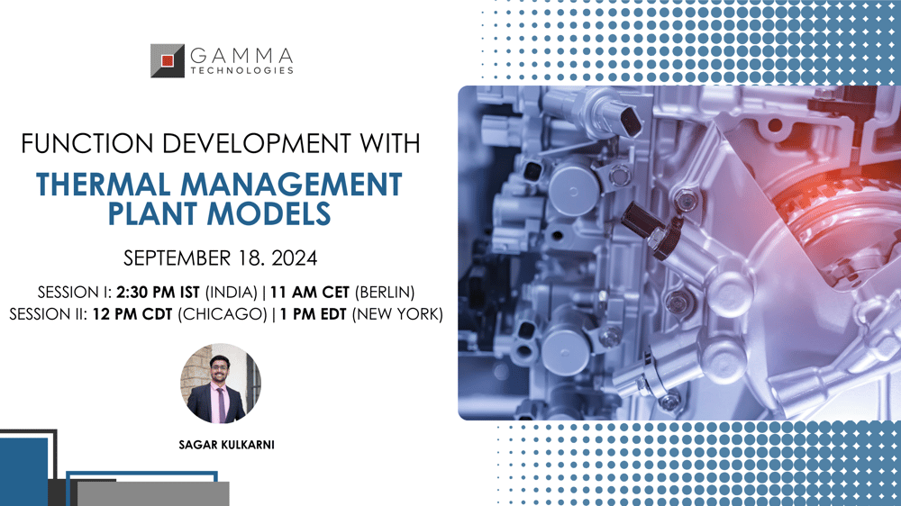 Function Development with Thermal Management Plant Models Webinar 20240918