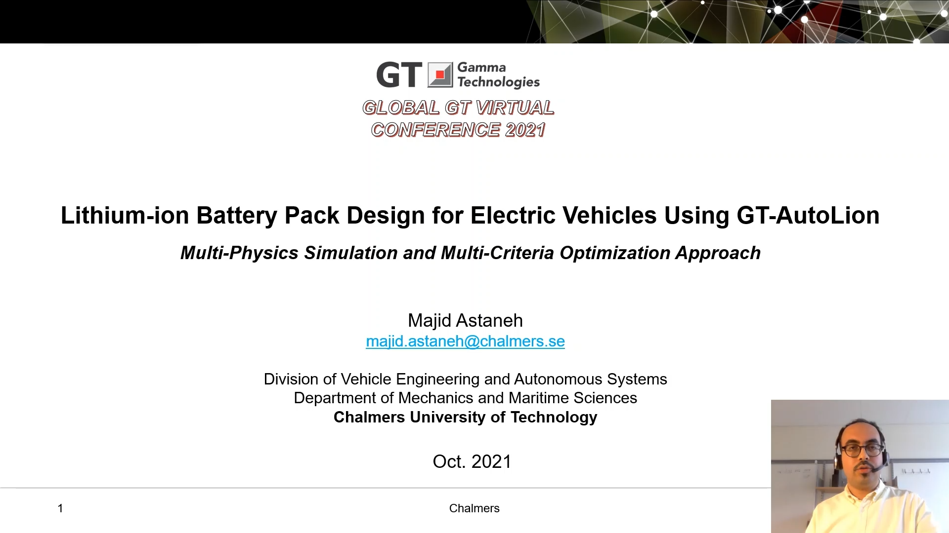 Battery Performance & Thermal Management Form - Global GT Conference 2021